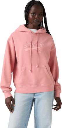 Levi's Damen Heritage Hoodie mit Grafik Hoodie Satin Script Blush Pinks XS