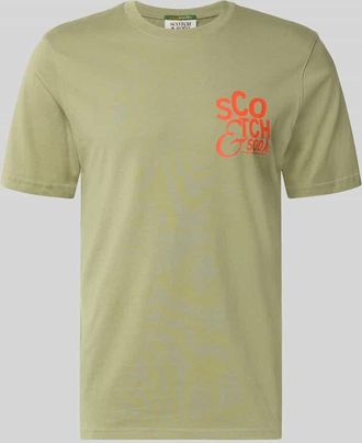 Scotch & Soda Regular Fit T-Shirt mit Logo-Print