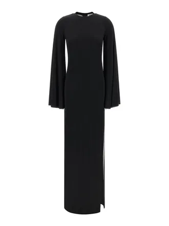 Darkpark Knielanges Kleid - Schwarz