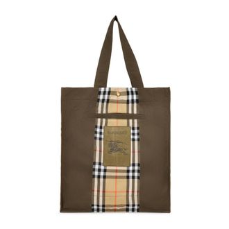 Burberry Tote en toile avec logo graphique - Homme - Sacs - Multicolore - Taille: ONE Size