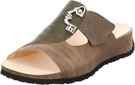 Think Chaussons Mizzi pour femme, Taupe Combi 3050, 36 EU Schmal
