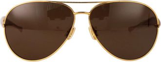 Bottega Veneta unisex, Accessoires, Brun, Taille: 64 MM Lunettes de soleil &eacute;l&eacute;gantes Bv1305S