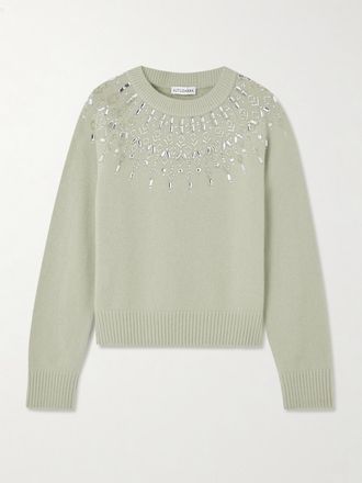 Altuzarra Harold Wollpullover Mit Verzierungen - Gr&uuml;n