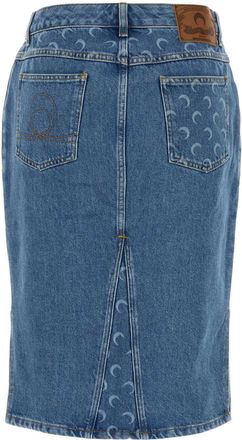 Marine Serre Laser Skirt - Blue