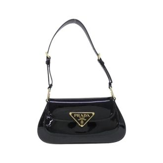 Prada Sac bandouli&egrave;re Vernice Pre-owned - Femme - Pre-owned - Noir - Taille: ONE Size