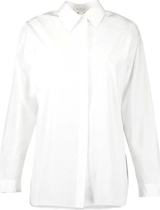 Michael Kors Boyfriend long-sleeve button-down shirt - Blanc