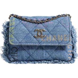 Chanel Pre-owned Denim sacs-chanel - Femme - Pre-owned - Bleu - Taille: ONE Size