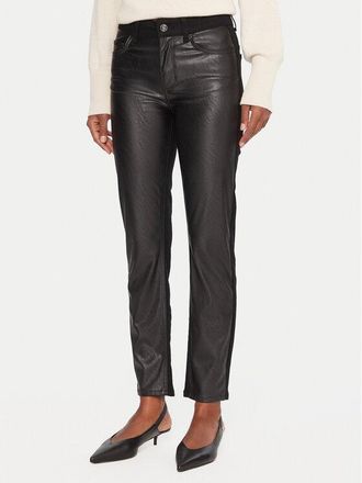 Liu Jo Hose aus Kunstleder UF5035 E0747 Schwarz Skinny Fit