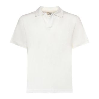 MC2 Saint Barth Jersey Leinen Polo - - Tops - Herren - Wei&szlig; - M