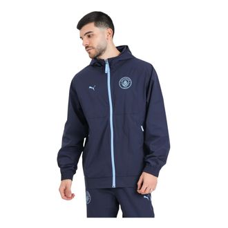 Puma Blaue Windjacke Manchester City - - Sweatshirts & Hoodies - Herren - Blau - 2XL