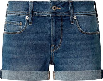 Pepe Jeans London Damen Regular Mw Shorts, Blau (Denim-Ic4), 32W