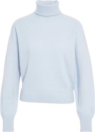 MVM Mvm, Femme, Pulls, Bleu, Taille: 38 FR Pull à Col Roulé en Cachemire Blu Aw25