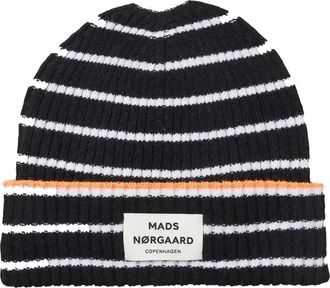 Mads Norgaard Femme, Accessoires, Noir, Taille: ONE Size Beanies