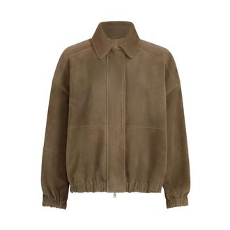 Brunello Cucinelli Couture Wildlederjacke - - Jackets - Damen - Braun - M