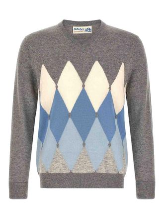 Ballantyne Pull Col Rond - Gris
