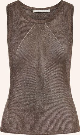 Gestuz Stricktop Gzsilvi Mit Glitzergarn silber