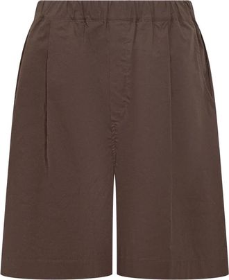 Laneus Homme, Shorts, Brun, Taille: S Bermuda large en coton