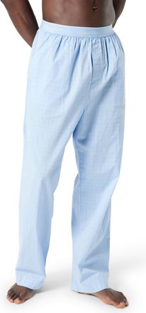 Calvin Klein Herren Schlafhose LV00NM2830 Schlafhose, Blau (19473 Plotter Plaid + Frozen Fjord), M, Blau (19473 Plotter Plaid + Frozen Fjord), M