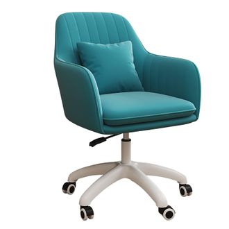 Generic B&uuml;rostuhl Aus Getuftetem Samt - Ergonomischer, Drehbarer Schreibtischstuhl Mit Mittlerer R&uuml;ckenlehne, H&ouml;henverstellung Und Lordosenst&uuml;tze for Zuhause,