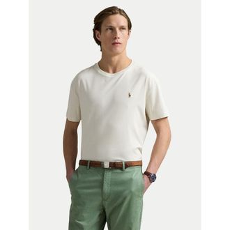 Polo Ralph Lauren T-Shirt 710740727094 &Eacute;cru Custom Slim Fit
