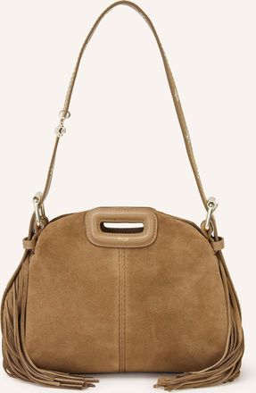 Maje Umh&auml;ngetasche Mini braun