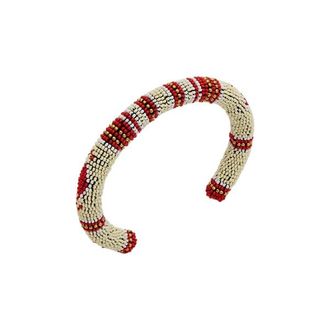 Isabel Marant Bracelet jonc Nina en perles de verre graphiques