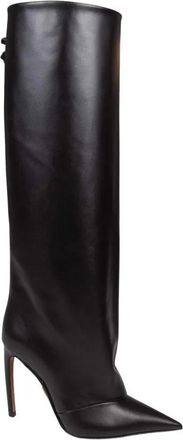Dolce & Gabbana Stiefel - Black Devotion Leather Boot - Gr. 38,5 (EU) - in Schwarz - f&uuml;r Damen