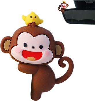 Generic Computerbildschirm-Figur - niedliche Affenform, Dekoration in Tierform, leichte Mini-Skulptur, kompaktes Displayzubeh&ouml;r f&uuml;r eine Konfiguration