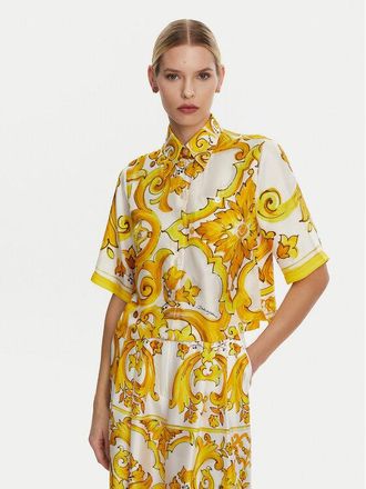 Dolce & Gabbana Hemd F5S01T HI1TK Gelb Regular Fit