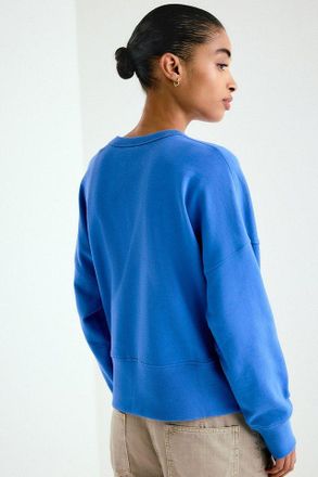 Next Sweater Rundhalssweatshirt mit Grafik, Kurzgr&ouml;&szlig;e (1-tlg)