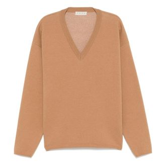 Paura Onelia V-Ausschnitt Pullover - - Knitwear - Herren - Braun - S