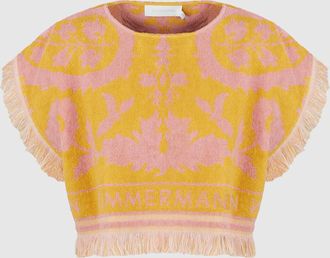 Zimmermann Top Wylie Mustard/Pink