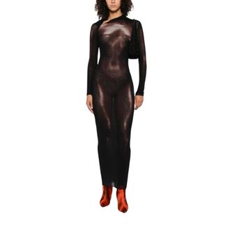 Jean Paul Gaultier Femme, Robes, Multicolore, Taille: 36 FR Body Dust Maxi Dress