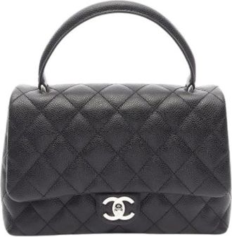 Chanel Sac &agrave; main vintage doccasion - Femme - Pre-owned - Noir - Taille: ONE Size