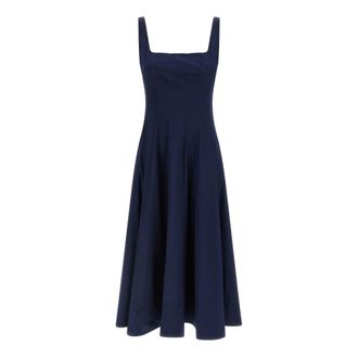 Staud Staud, Femme, Robes, Bleu, Taille: 38 FR Wells Midi Dress