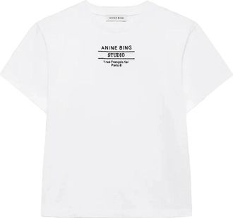 Anine Bing Shelly T-Shirt - - Tops - Damen - Wei&szlig; - S
