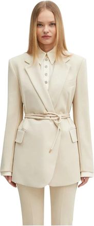 Sportmax Femme, Vestes, Beige, Taille: 40 FR Blazer Glassa