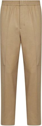 Ami Homme, Pantalons, Beige, Taille: 2XL Pantalon &agrave; taille &eacute;lastique