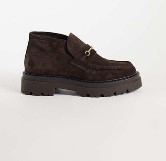 Steve Madden Karima Chunky-Loafer aus Wildleder in Braun
