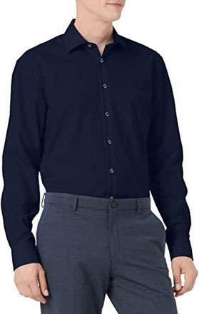 Seidensticker Chemise business homme Seidensticker - coupe classique - sans repassage - col Kent - manches longues - 100 % coton