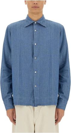 Aspesi Homme, Chemises, Bleu, Taille: 2XL Casual Chemises