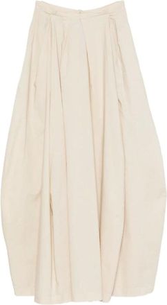 Jucca Femme, Jupes, Beige, Taille: 36 FR Jupe Maxi Pliss&eacute;e