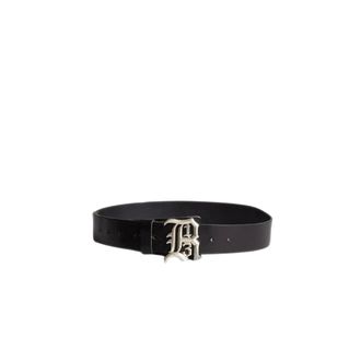 R13 Femme, Accessoires, Noir, Taille: 36/38 FR Logo Buckle Belt