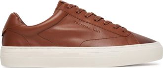Tommy Hilfiger Sneakers Tommy Hilfiger Premium Dress Cupsole Cognac FM0FM05771 Braun