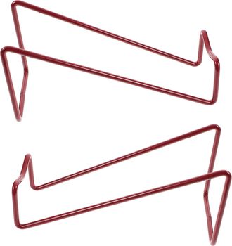 Angoily 2 Stück Weinflaschenhalter aus Metall Kompakter Vertikaler Weinständer In Rot Multifunktionales Weinregal für Zuhause Restaurant und Bar