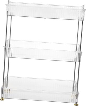 Valiclud Stufiges Badezimmer Organizer Regal Multifunktionaler Toilettenartikel aufbewahrer mit Abnehmbaren Ablagen Platzsparend und Stabil für Waschbecken Sch