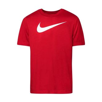 Nike Kurz&auml;rmeliges bedrucktes Rundhals-T-Shirt - - Sport - Herren - Rot - L