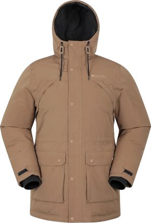 Mountain Warehouse Marlow Parka f&uuml;r Herren, Wasserfest (Hellbraun)