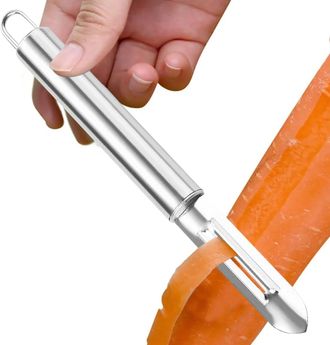 Generic Gemüseschäler Werkzeug - Doppelklingen-Zerkleinerer aus Edelstahl | Küchenhelfer mit ergonomischem Griff, kompaktes Peeling-Gadget