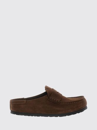 Birkenstock Mules Naples en cuir su&eacute;d&eacute; avec bout rond
